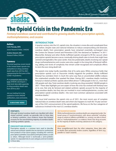 The Opioid Crisis in the Pandemic Era | SHADAC